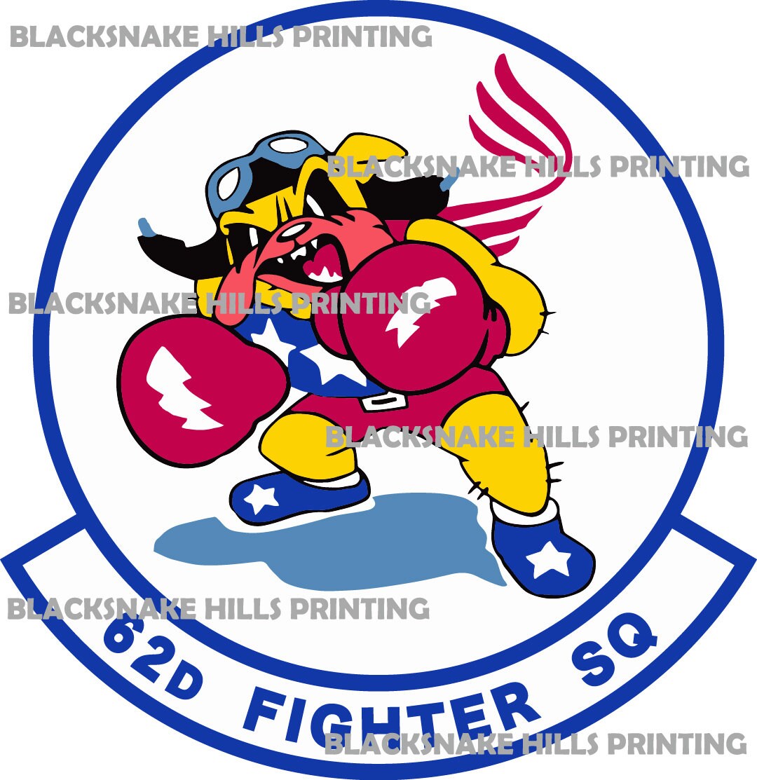 62d Fighter Squadron Patch Vector Image Files EPS and AI Formats - Etsy