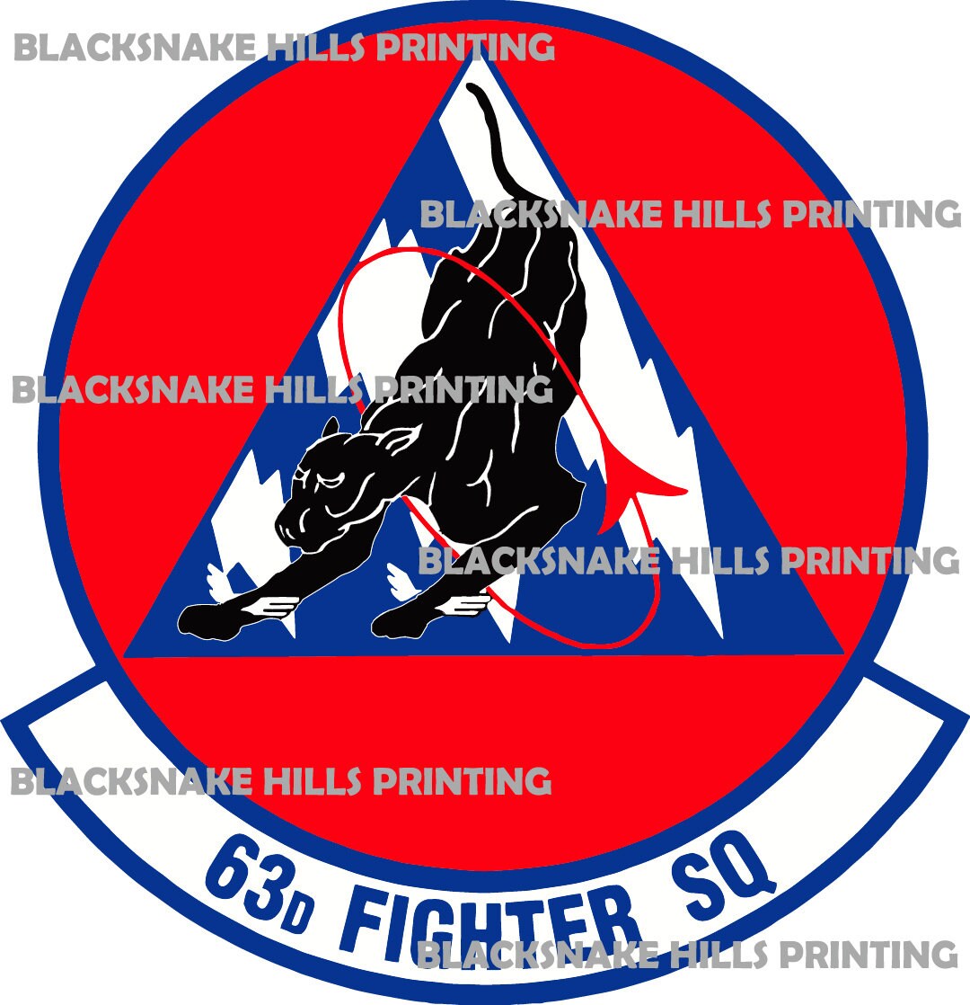 63d Fighter Squadron Patch Vector Image Files EPS and AI Formats - Etsy