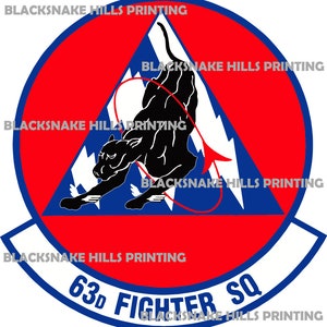 63d Fighter Squadron Patch Vector Image Files EPS and AI Formats - Etsy