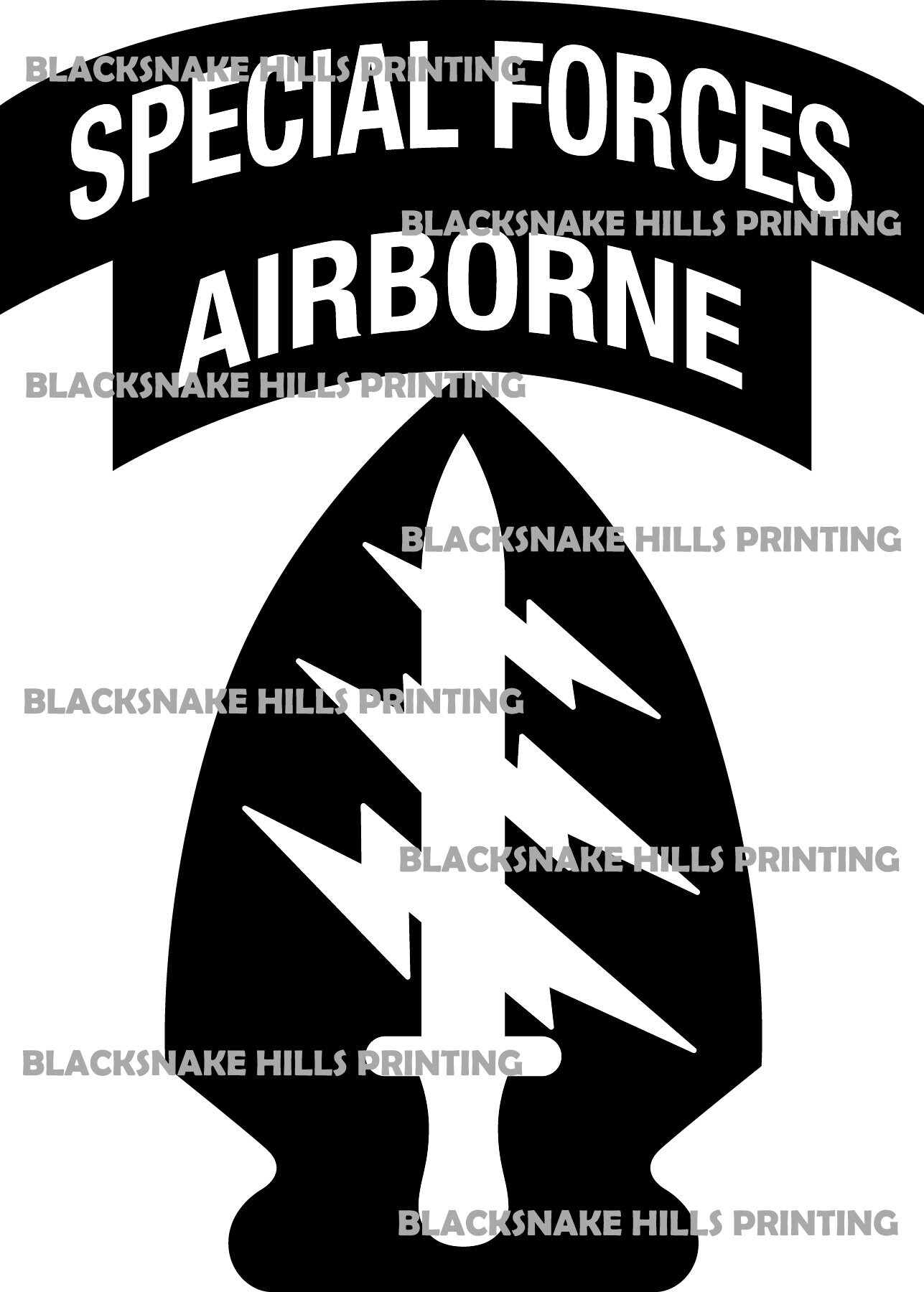 Special Forces airborne Patch Vector Image Files .ai .pdf - Etsy