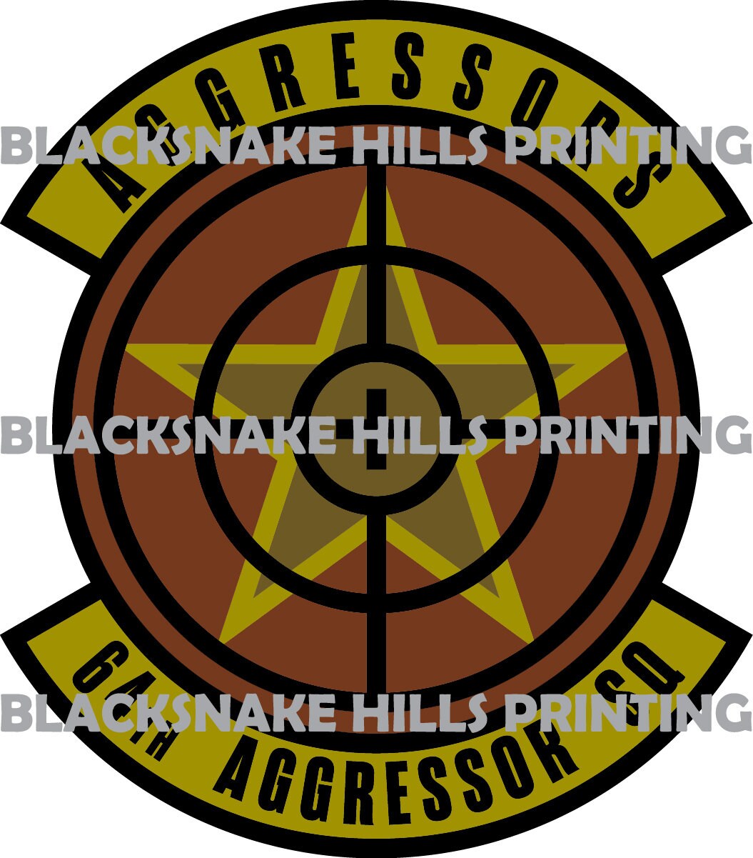 64th Aggressor Squadron Patch Vector Image Files .ai .pdf - Etsy Singapore