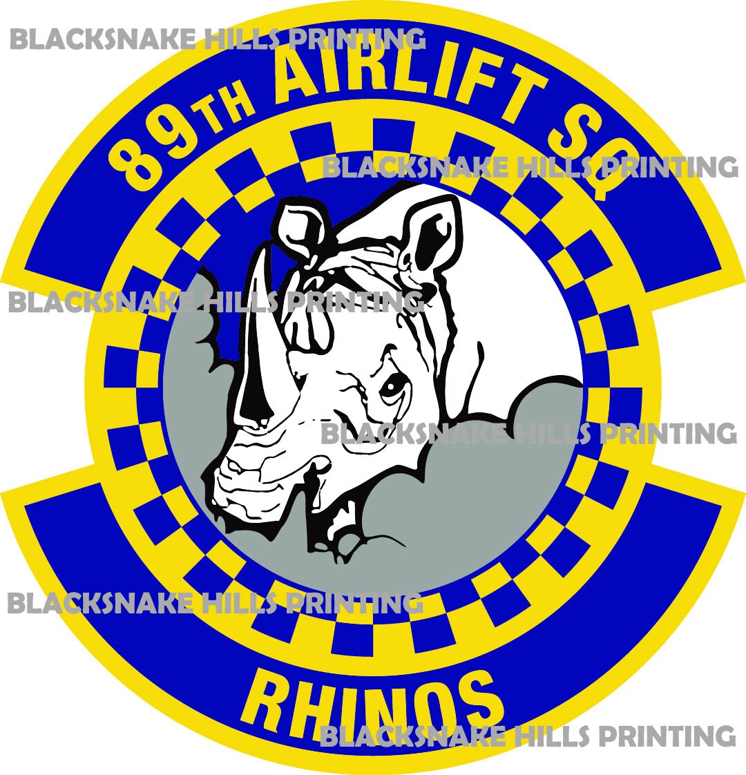 89th Airlift Squadron Patch Vector Image Files .svg .pdf - Etsy