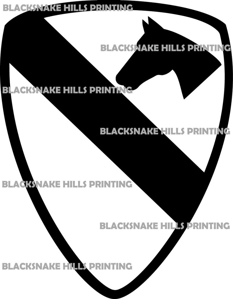 1st Cavalry Division Patch Vector Image Files .ai .pdf - Etsy