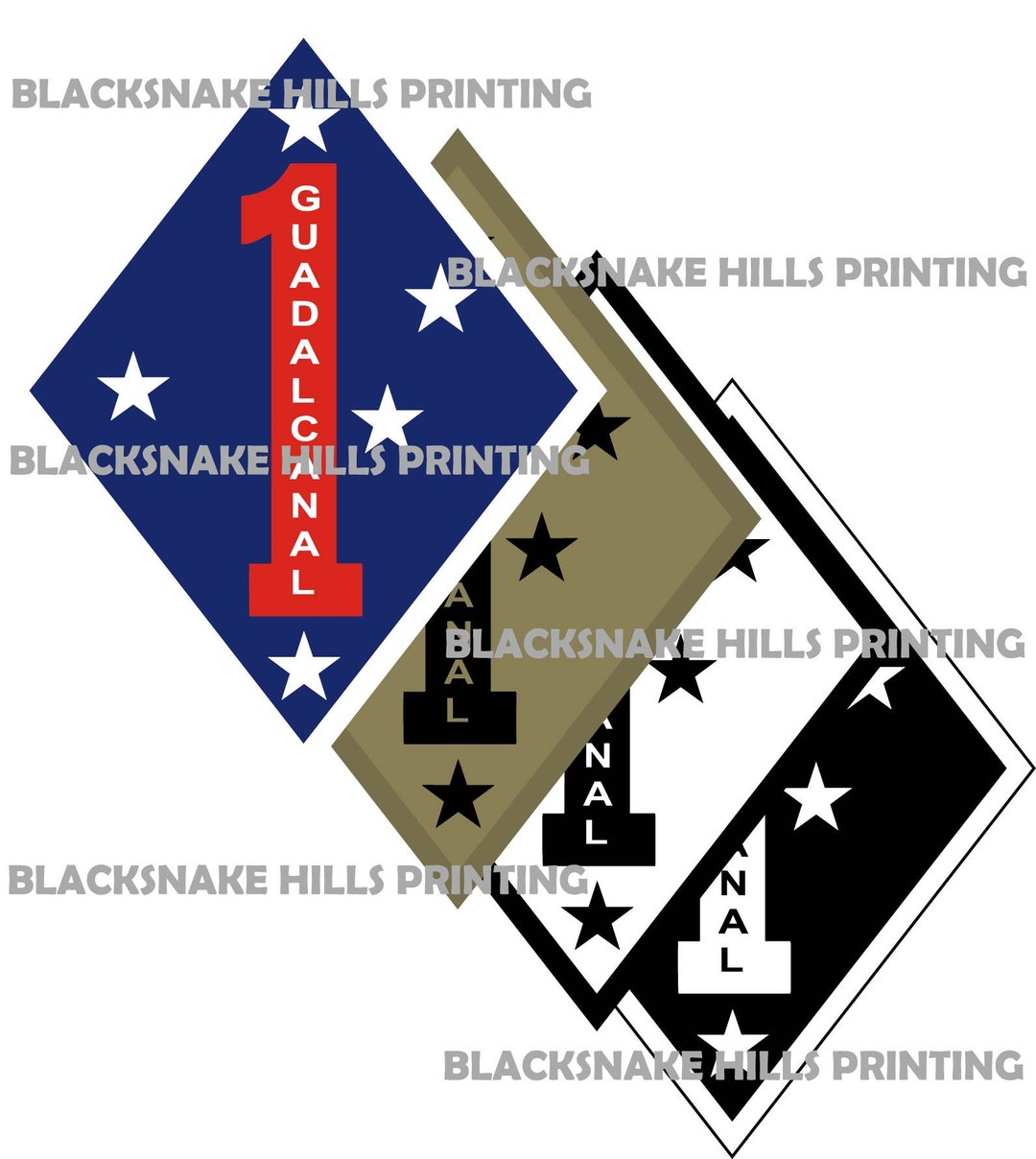 1st MARDIV Patch Vector Image Files .ai, .pdf, .eps, & .svg Formats ...