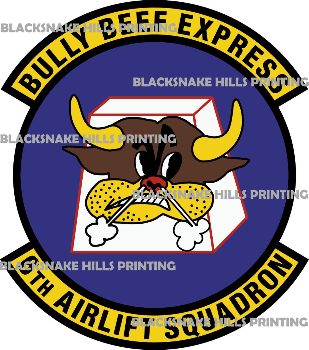 6th Airlift Squadron Patch Vector Image Files Eps And Ai Etsy