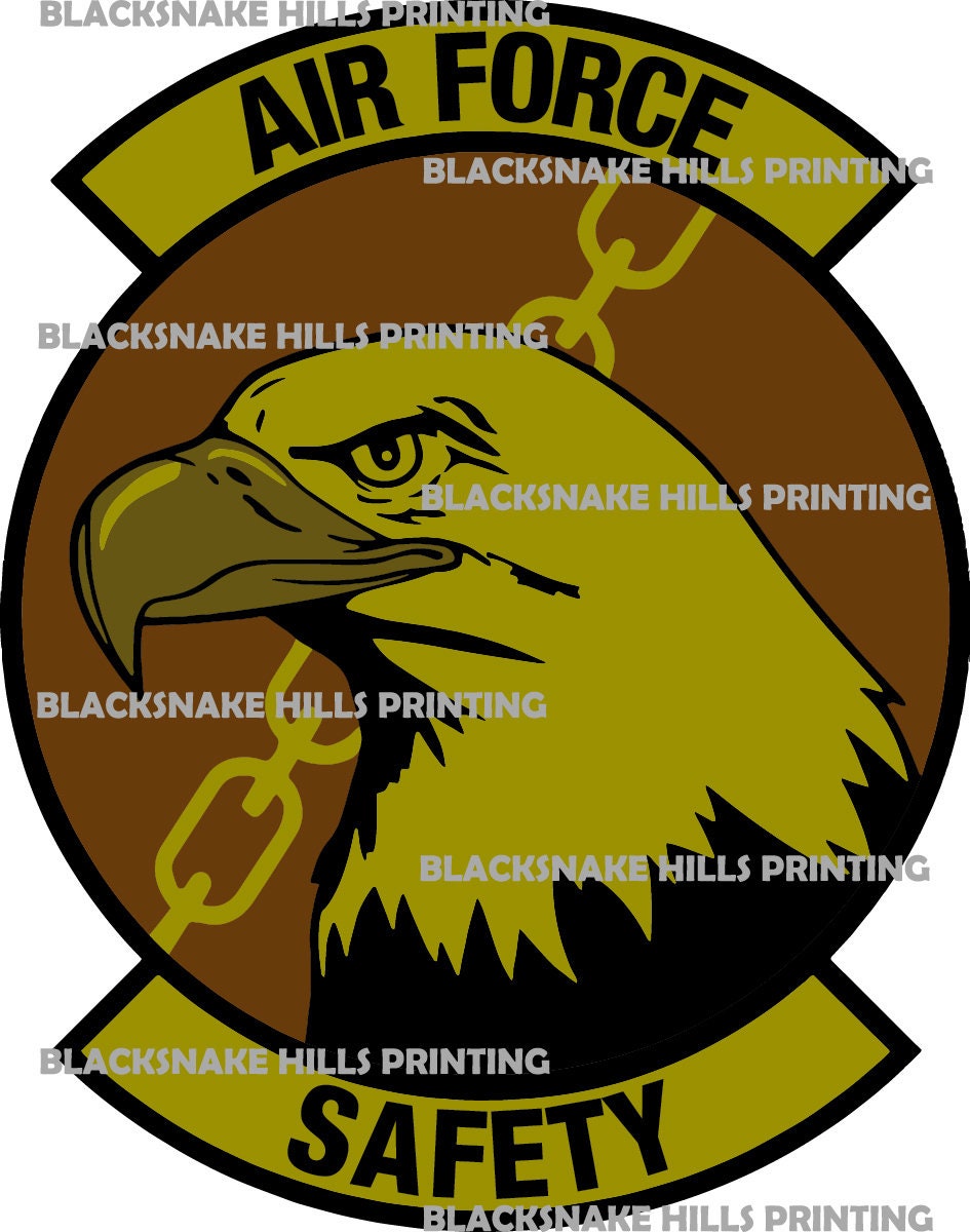 Us Air Force Safety Patch Vector Image Files Ai Pdf Eps Etsy
