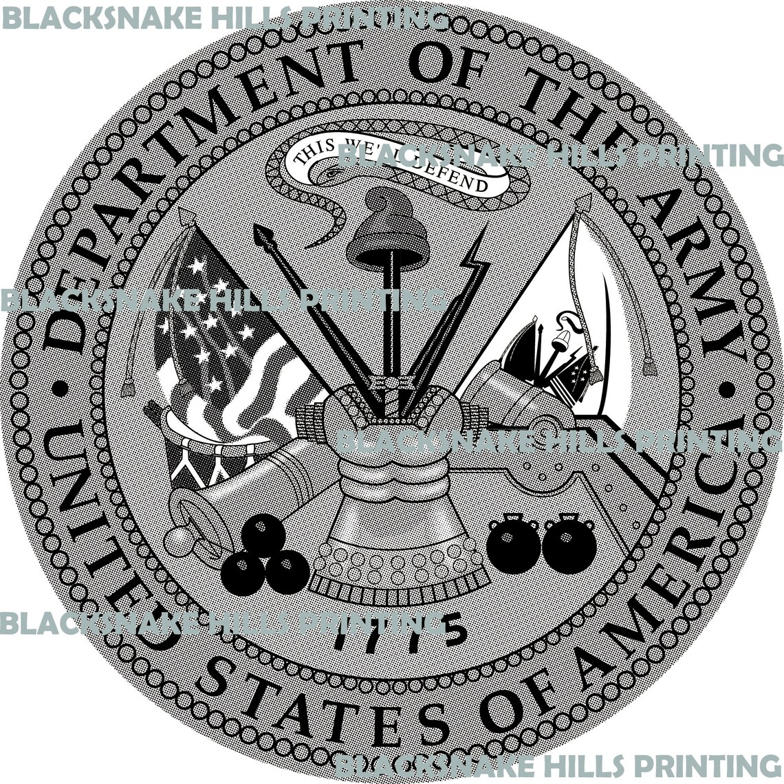 US Army Seal Vector Image Files multiple Formats Plus JPG - Etsy