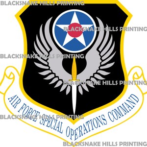 AFSOC Patch Vector Image Files .ai, .pdf, .eps, & .svg Formats Plus ...