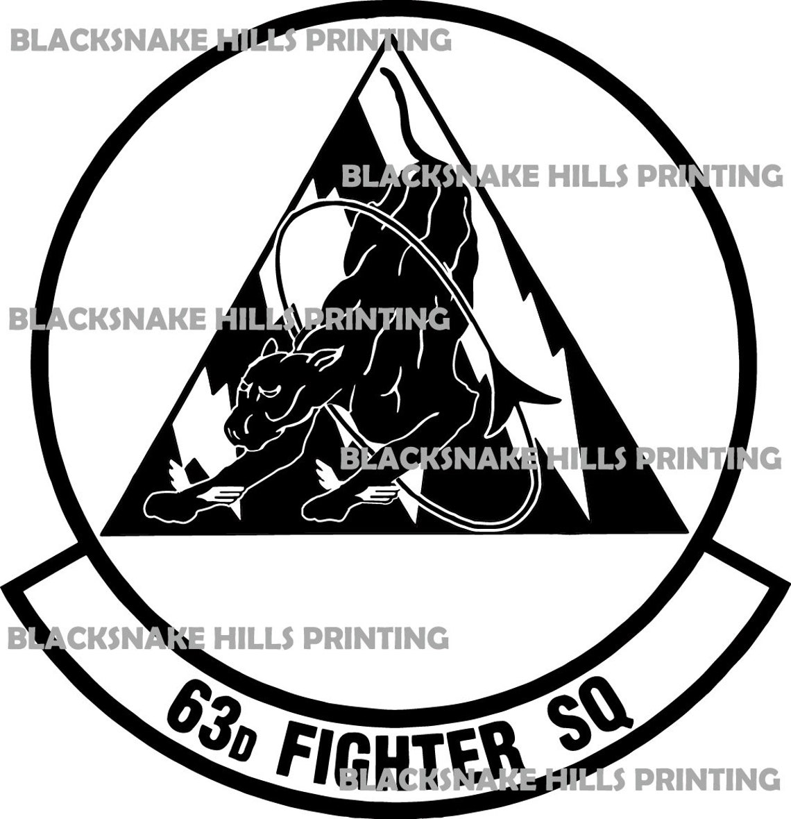 63d Fighter Squadron Patch Vector Image Files EPS and AI - Etsy