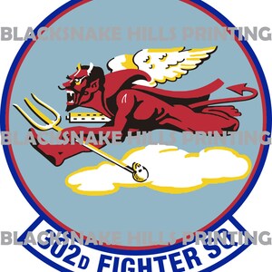 302d Fighter Squadron Patch Vector Image Files .ai .pdf - Etsy