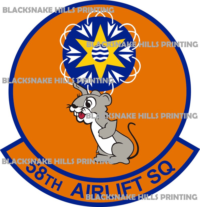 58th Airlift Squadron Patch Vector Image Files .svg, .pdf, .ai, & .eps ...