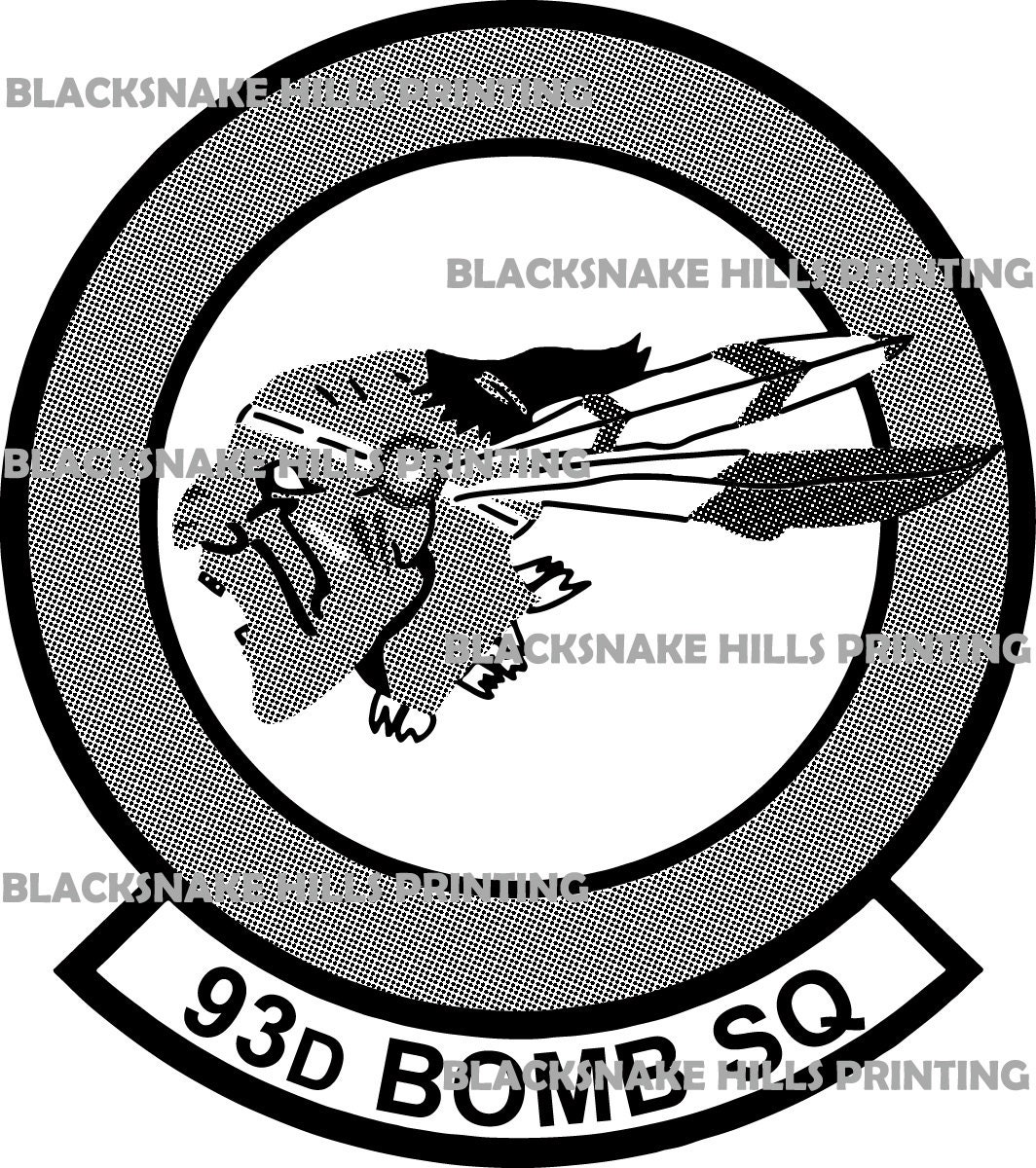 93d Bomb Squadron Patch Vector Image Files .svg .pdf .ai & - Etsy