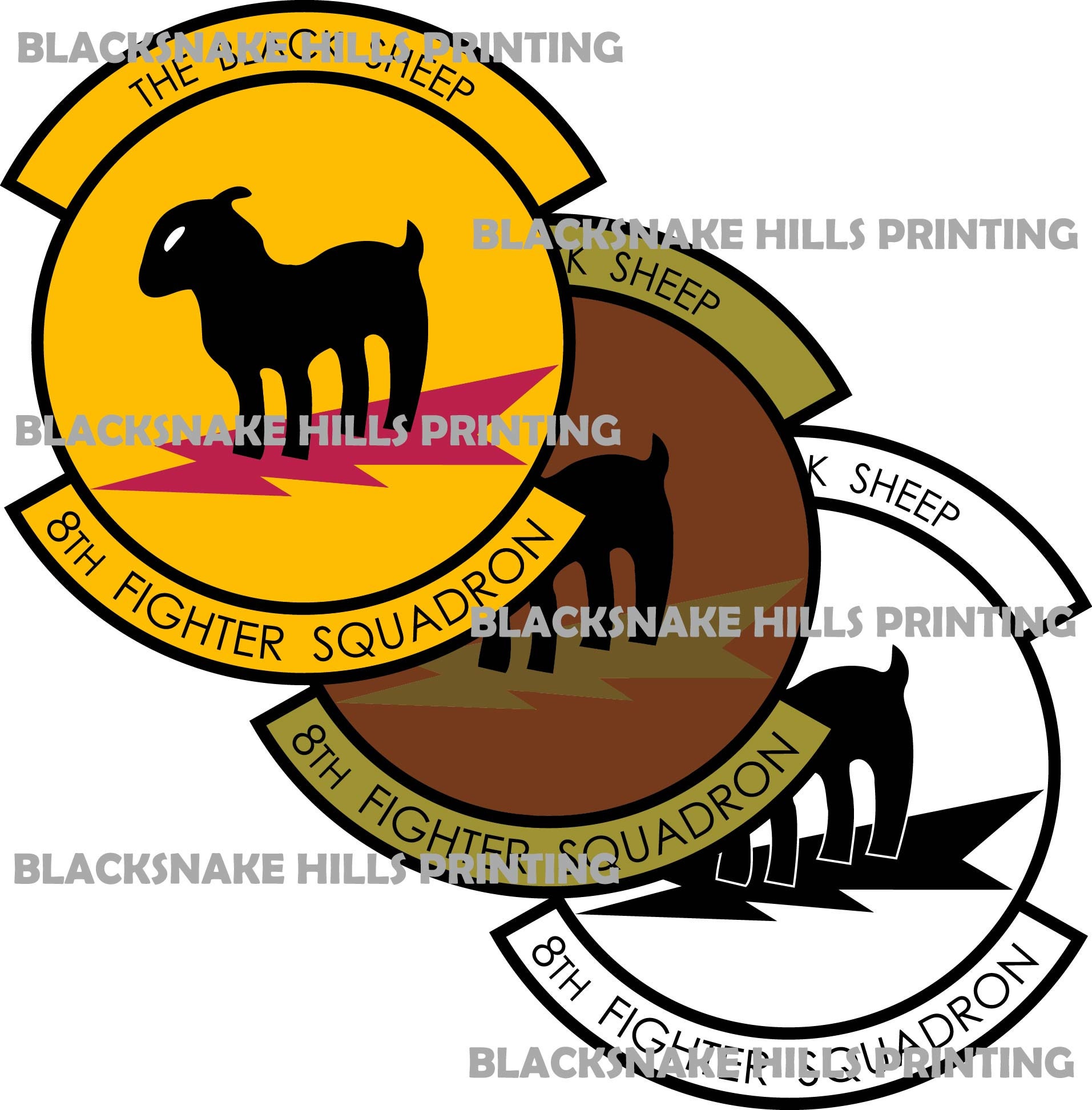 8th Fighter Squadron Patch Vector Image Files .svg, .pdf, .ai, & .eps ...