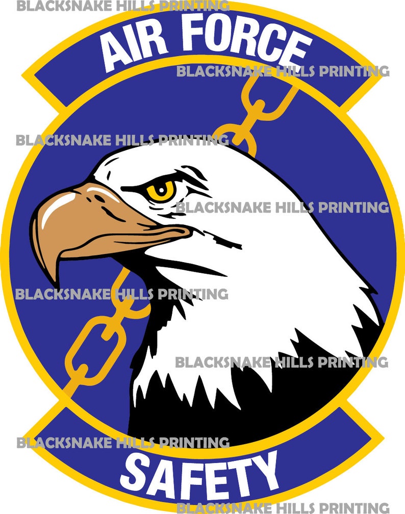 Us Air Force Safety Patch Vector Image Files Ai Pdf Eps Etsy