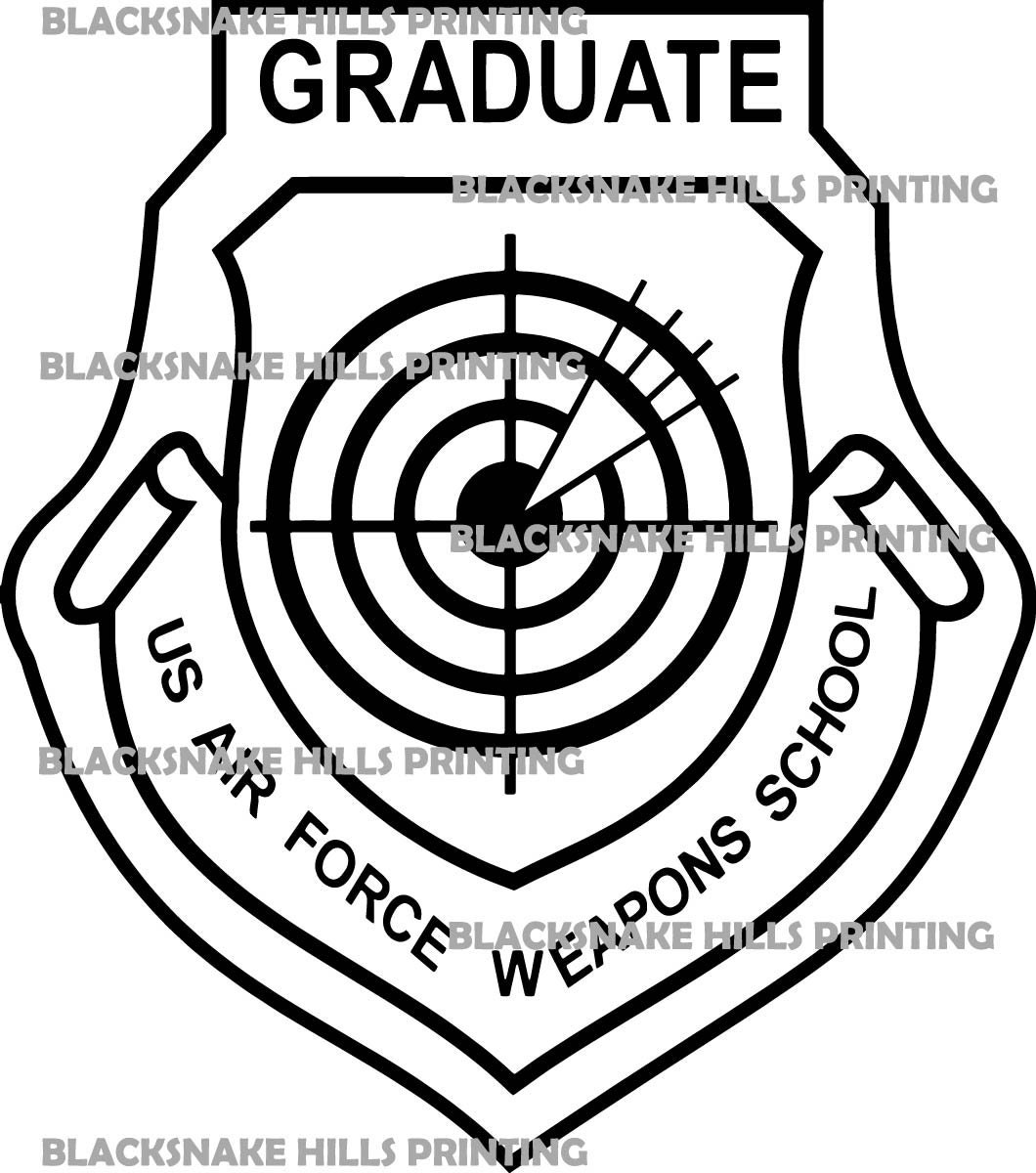 USAF Weapons School Patch Vector Image Files .svg .pdf .ai - Etsy