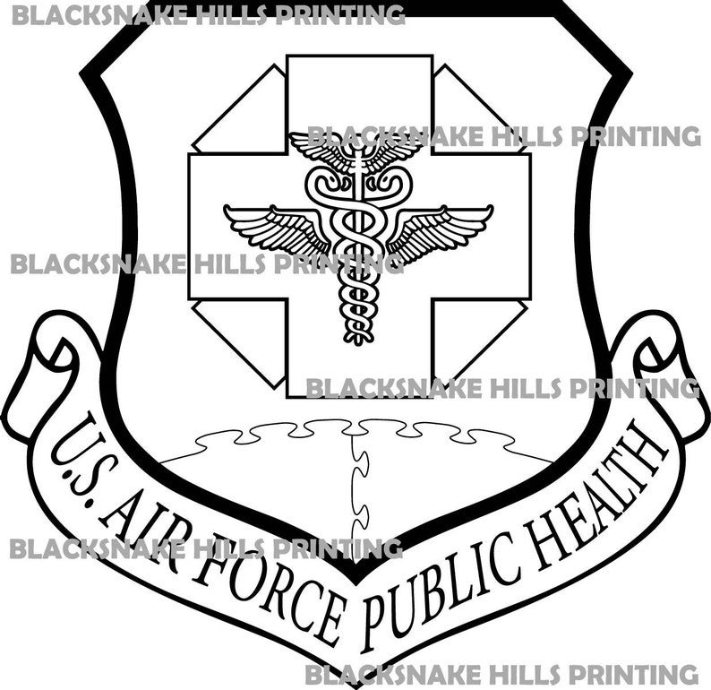 USAF Public Health Patch Vector Files .svg .pdf .ai & .eps - Etsy
