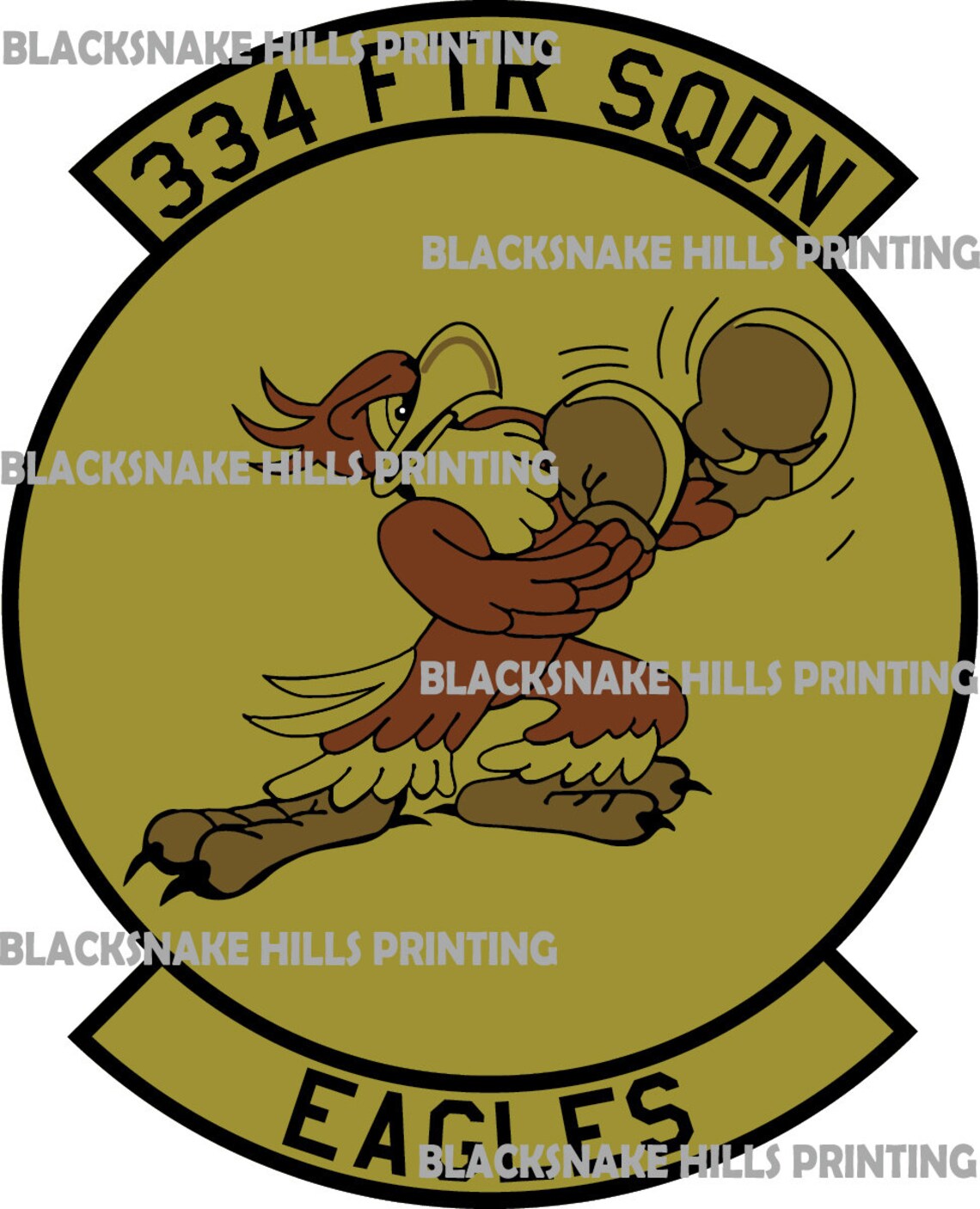 334th Fighter Squadron Patch Vector Image Files .ai .pdf - Etsy