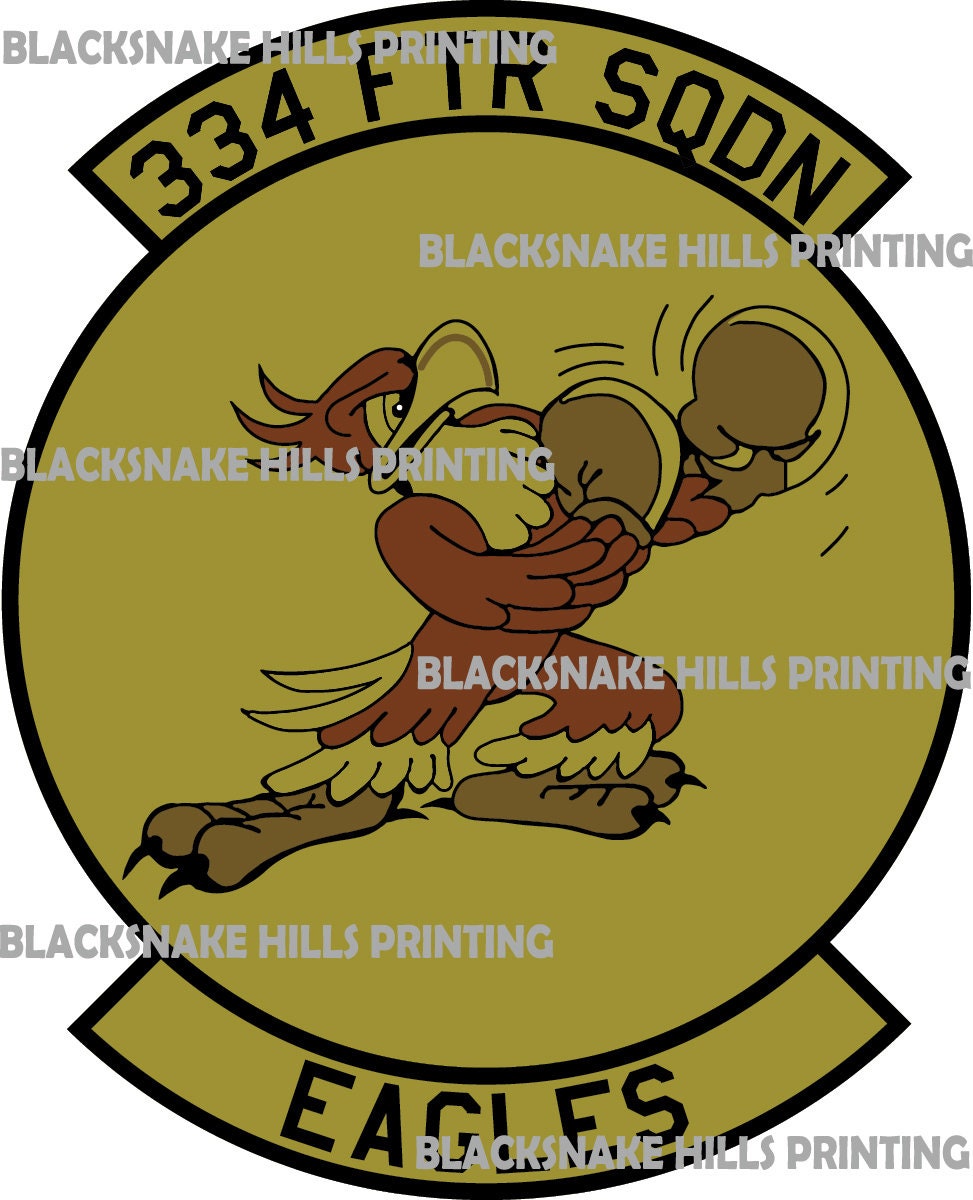 334th Fighter Squadron Patch Vector Image Files .ai .pdf - Etsy