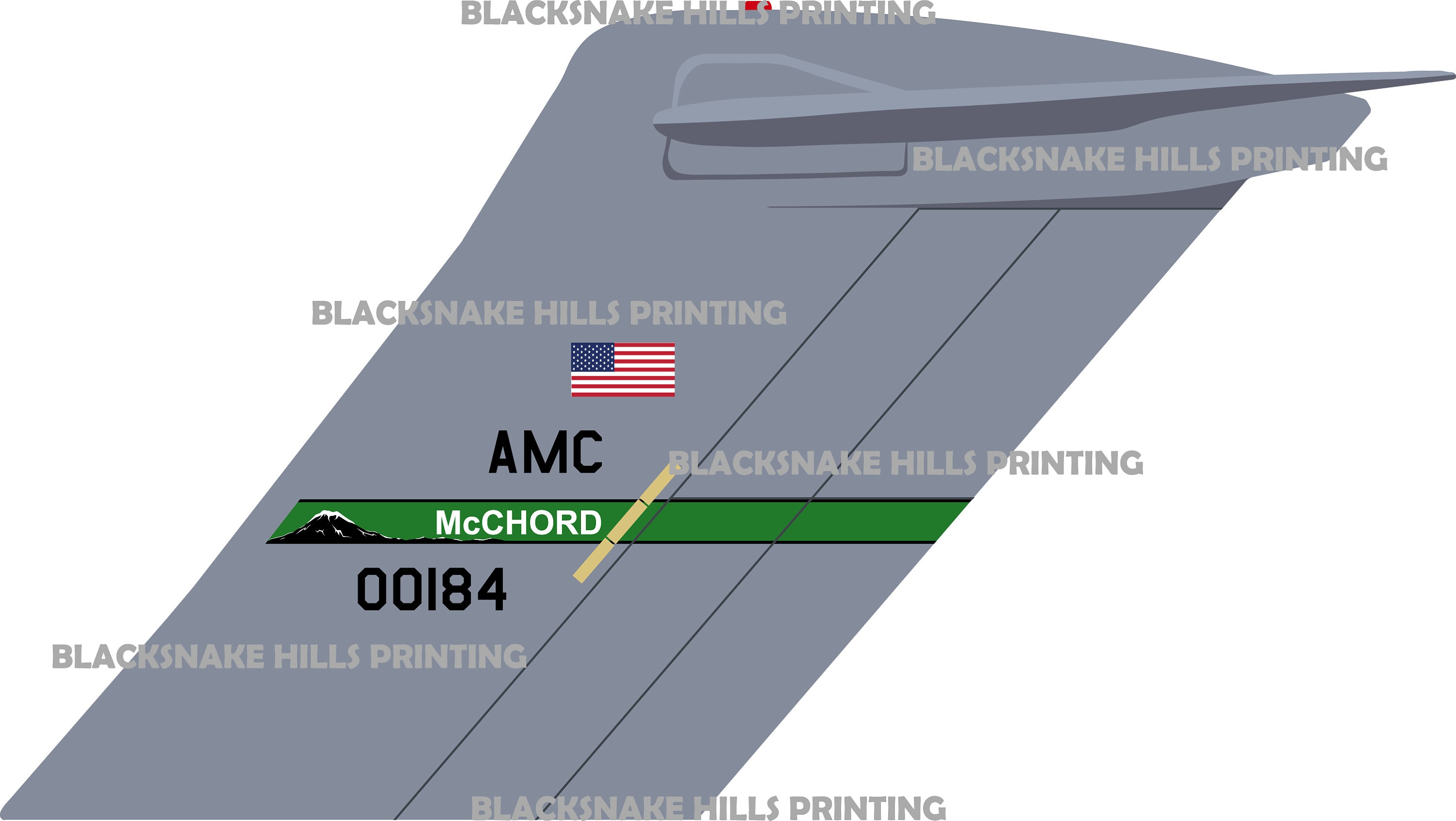 C-17 Tail Flash Vector Image Files Mcchord AFB, Washington EPS and AI ...