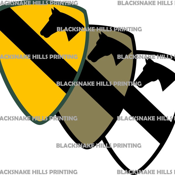 1st Cavalry Patch Svg - Etsy Canada