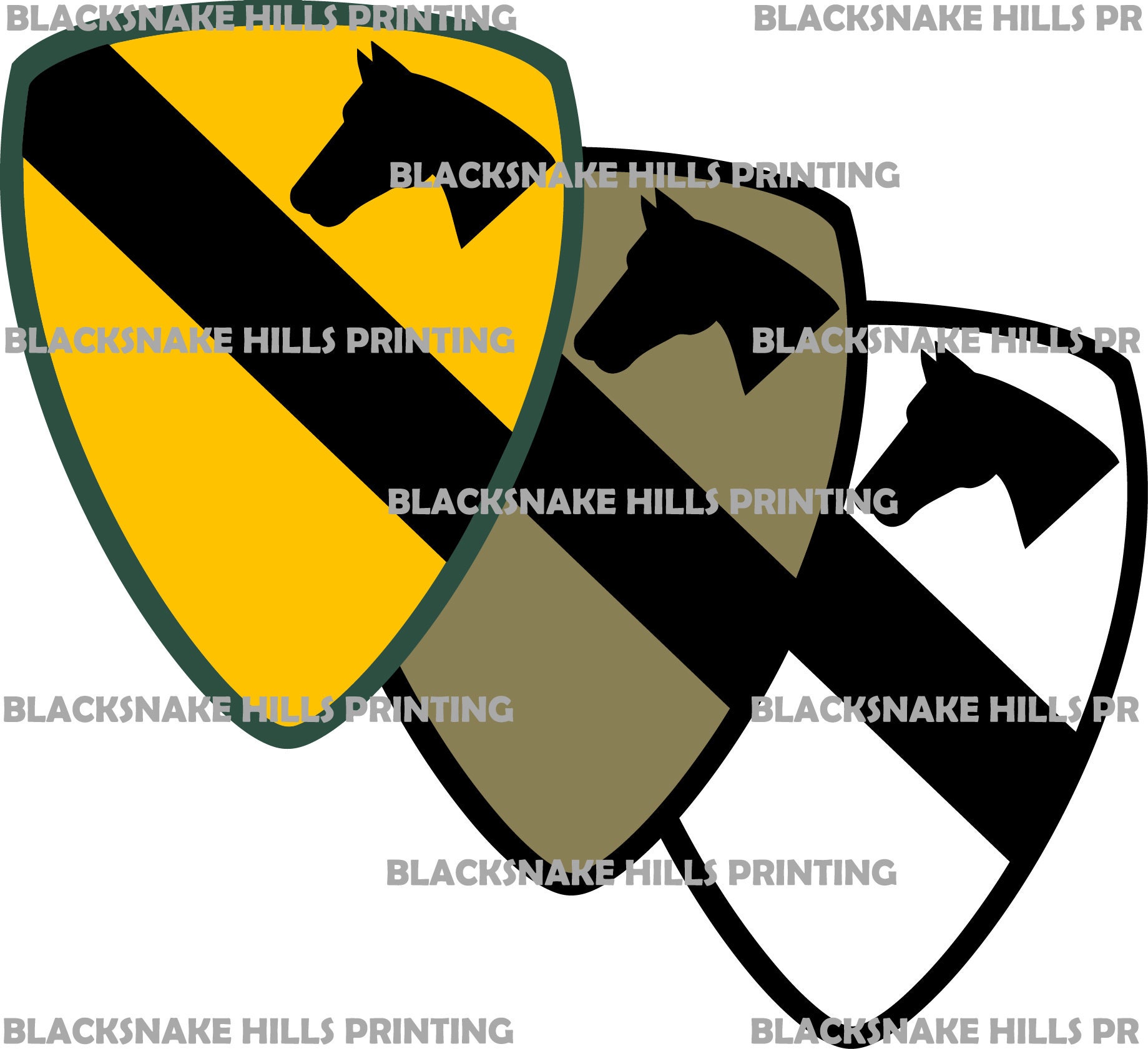1st Cavalry Division Patch Vector Image Files .ai (Download Now) - Etsy