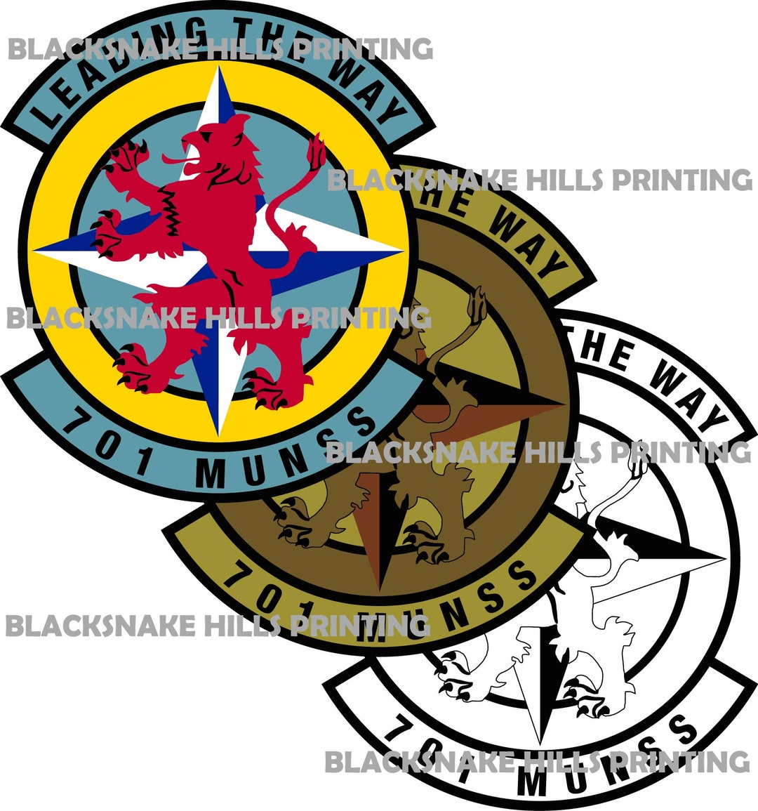 701st Munitions Maintenance Squadron Patch Vector Image Files .ai, .pdf ...