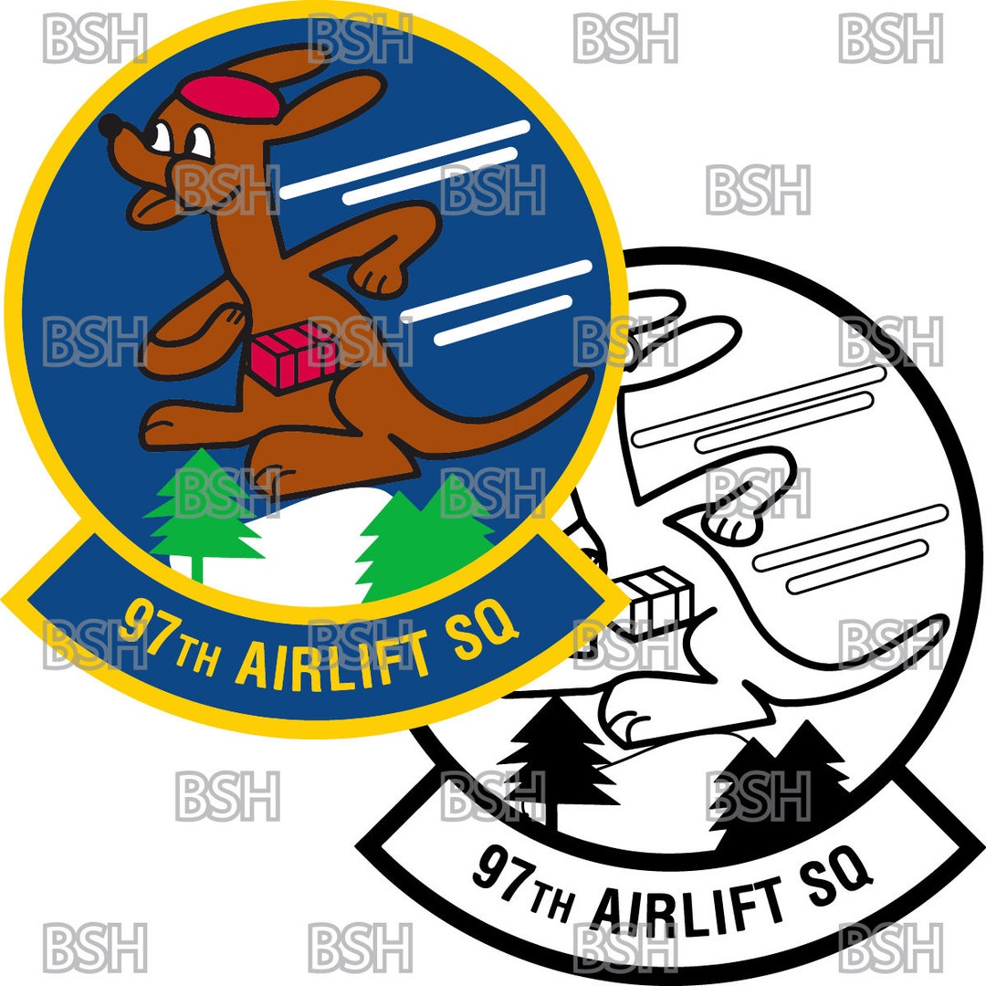 97th Airlift Squadron Patch Vector Image Files .svg, .pdf, .ai, & .eps ...