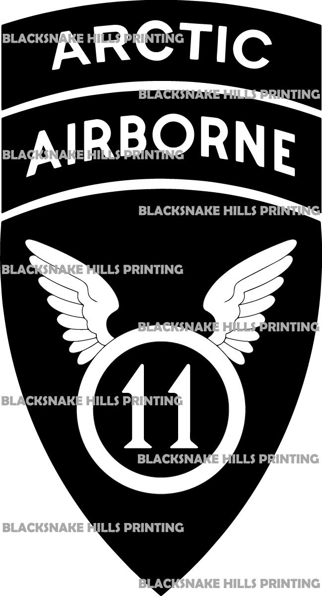 11th Airborne Division Patch Vector Image Files .ai .pdf - Etsy