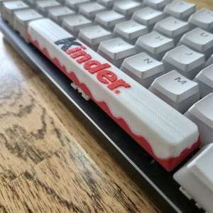 Kinder Chocolate Keycap | 3D Printed Artisan Spacebar for Mechanical ...