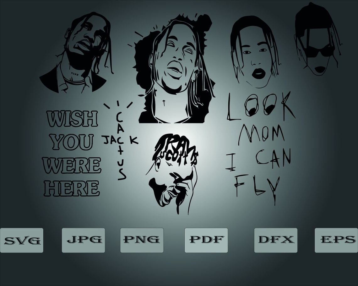 Travis Scott Svg Png File Set Travis Scott Stickers SVG PNG PDF Ai ... Travis Scott Svg Png File Set Travis Scott Stickers SVG PNG PDF Ai ...