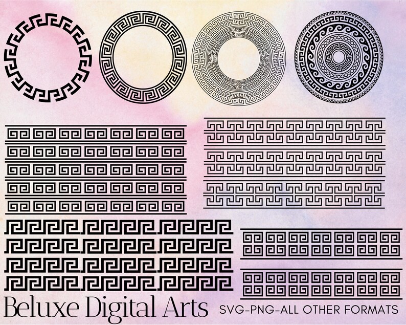 Greek Svg Png Bundle Greek Patterns Svg Png Fashion Design Fashion Svg ...