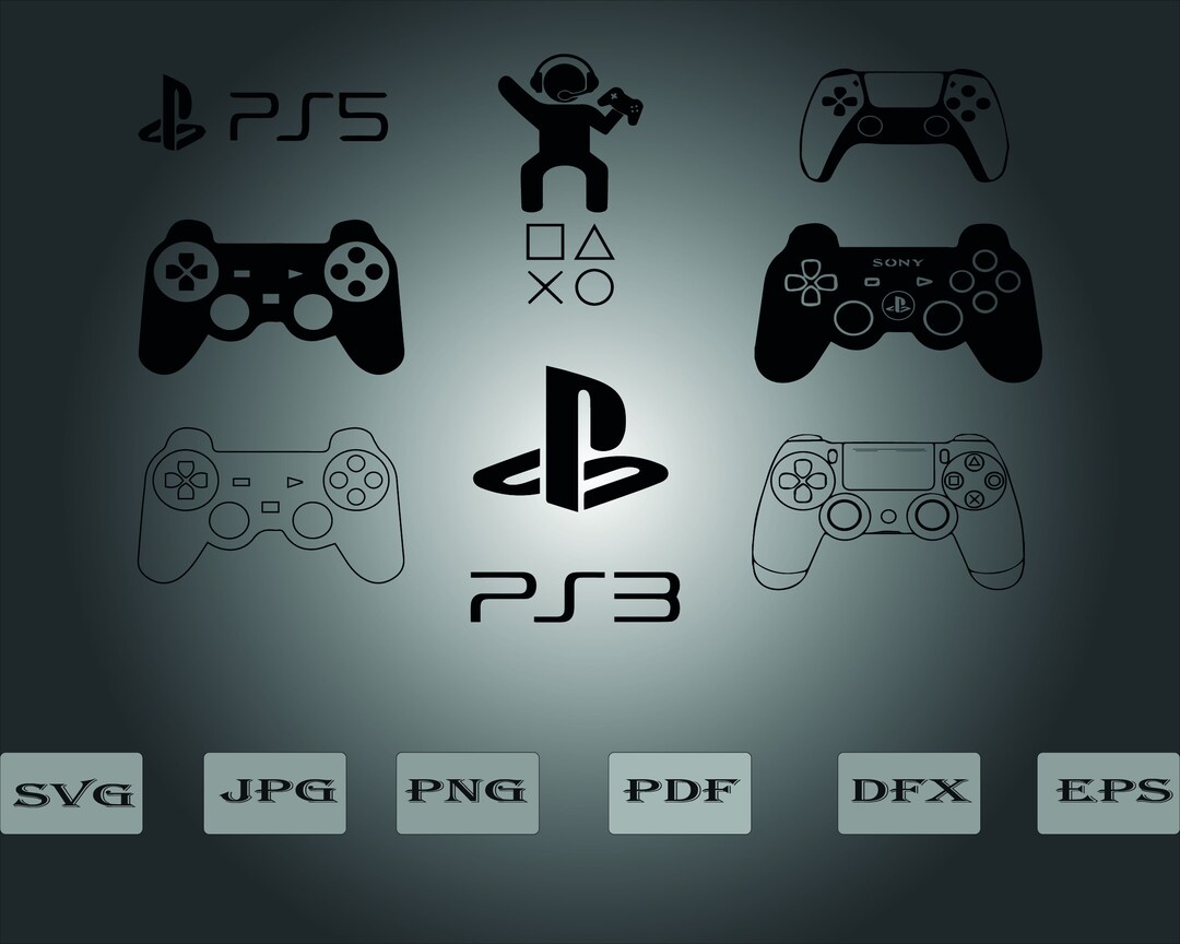 PlayStation Svg File Set PS Svg PS Sticker PlayStation Controller Svg ...