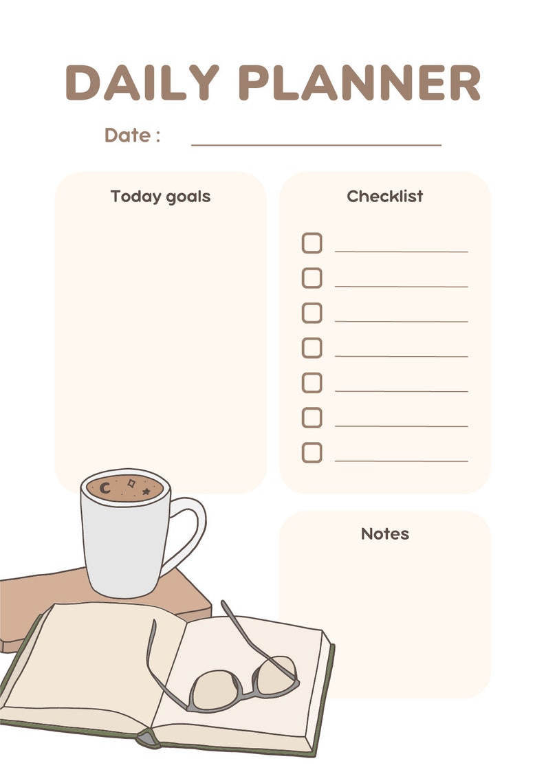 20 Daily Planner PDF-SVG-PNG Bundle Daily Planners Bundle Daily Planner ...