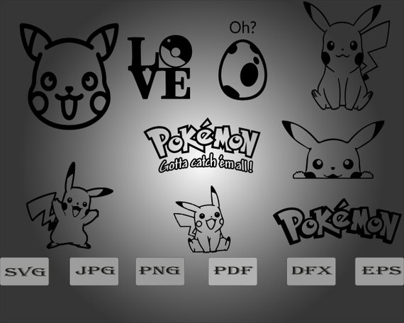 Pokemon Svg Pokemon Png Pokemon Stickers Pokemon 10 Svg Png - Etsy