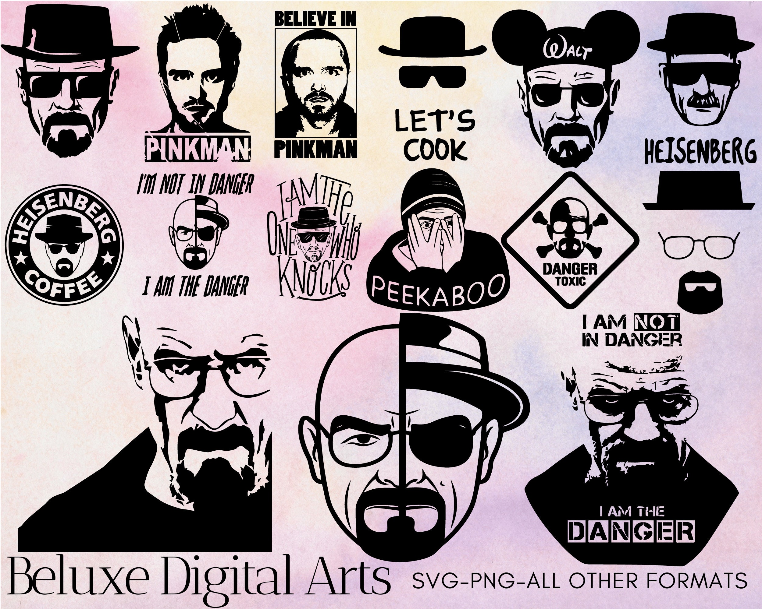 Heisenberg Clipart Bundle-svg Png Files-heisenberg Stickers-heisenberg ...