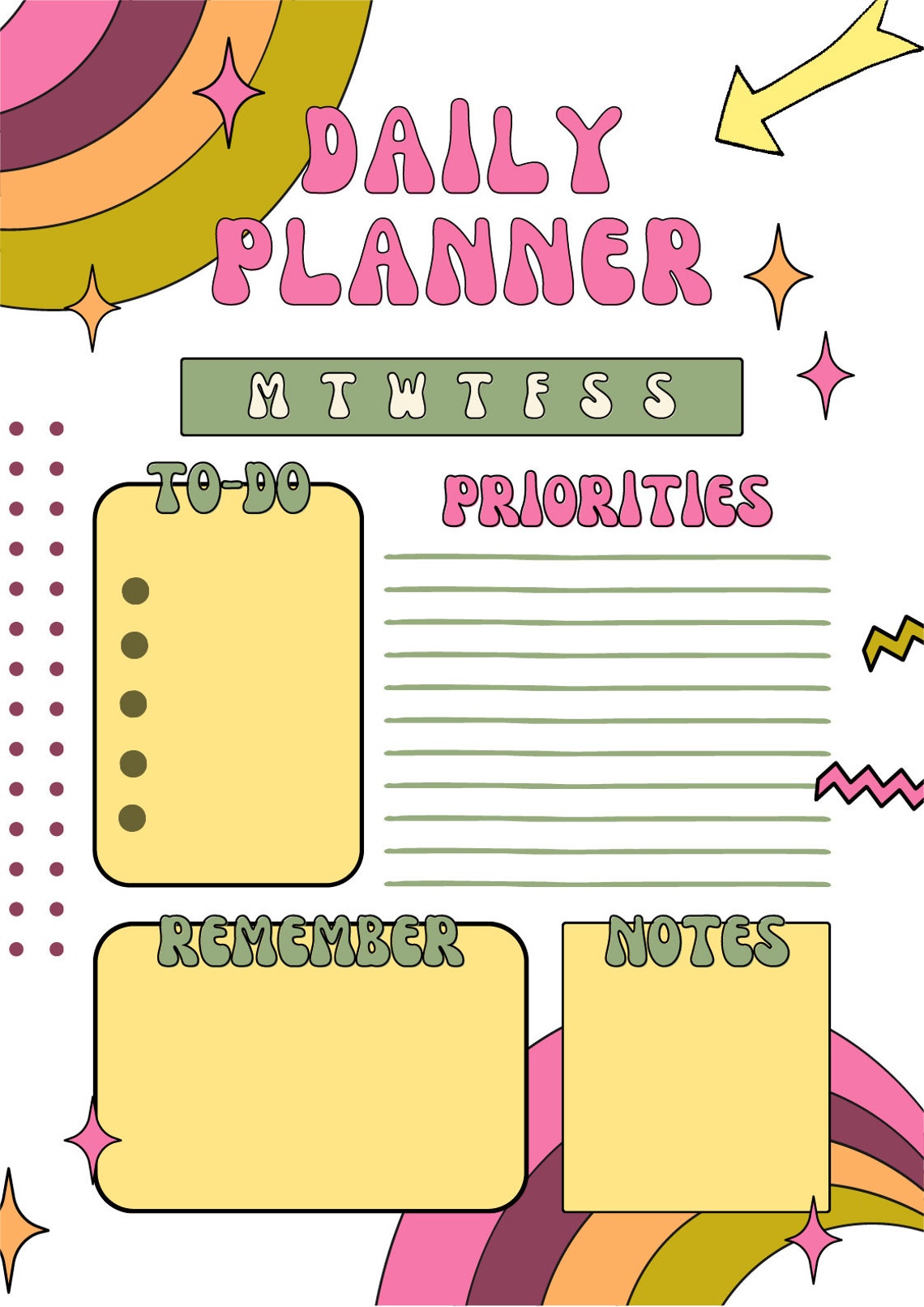 20 Daily Planner PDF-SVG-PNG Bundle Daily Planners Bundle Daily Planner ...