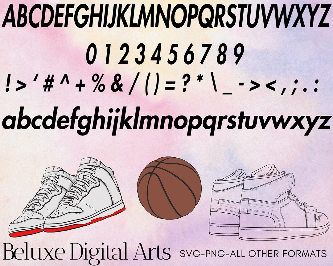 Sport Font Svg Png Filess All the Letters and Symbols Svg - Etsy