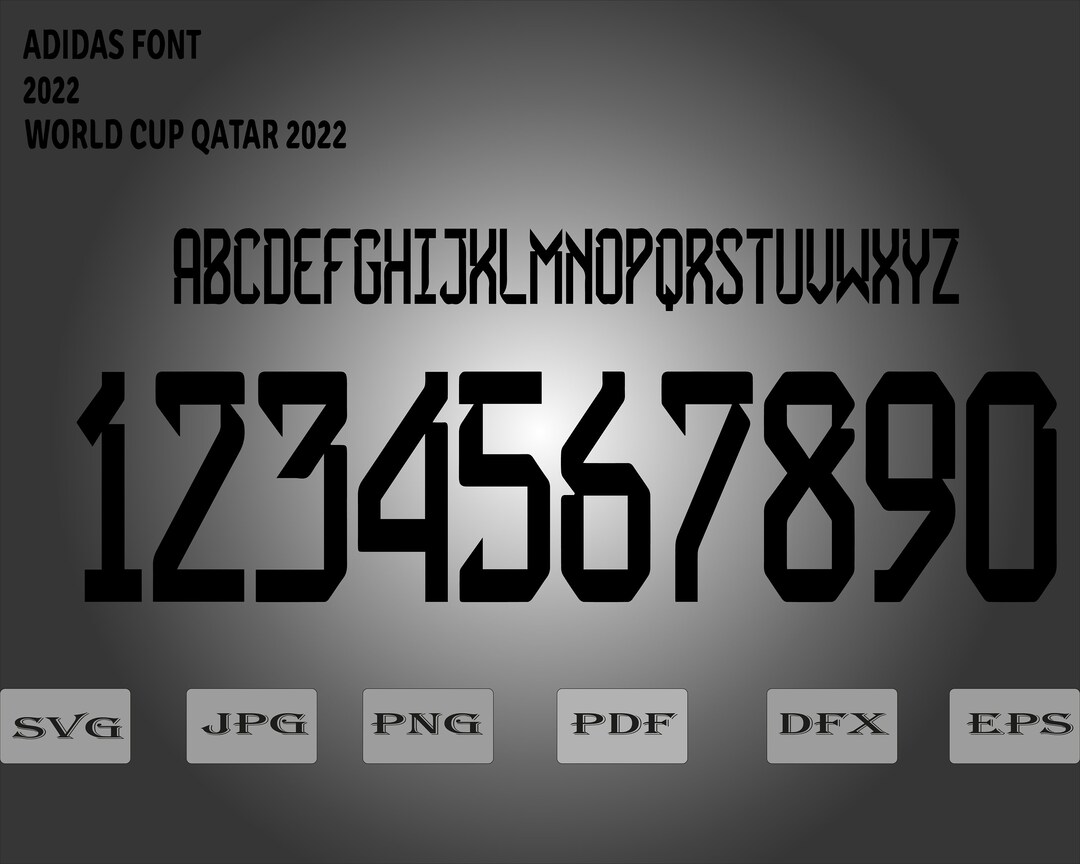 Sports Logo Qatar Font Sport Silhouette Font Letters and Numbers for ...