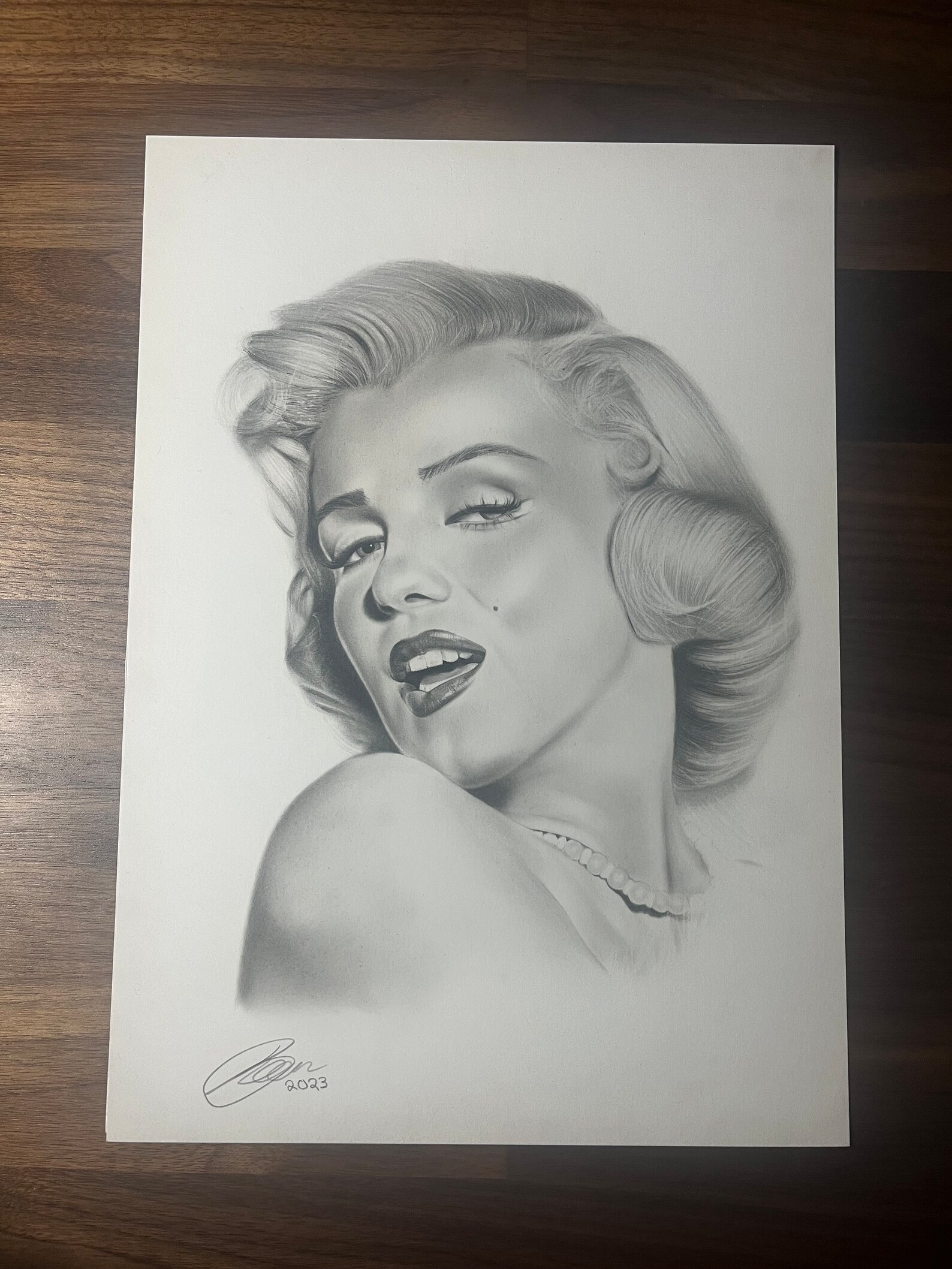 Original Marilyn Monroe Drawing Hand-drawn Signed - Etsy UK