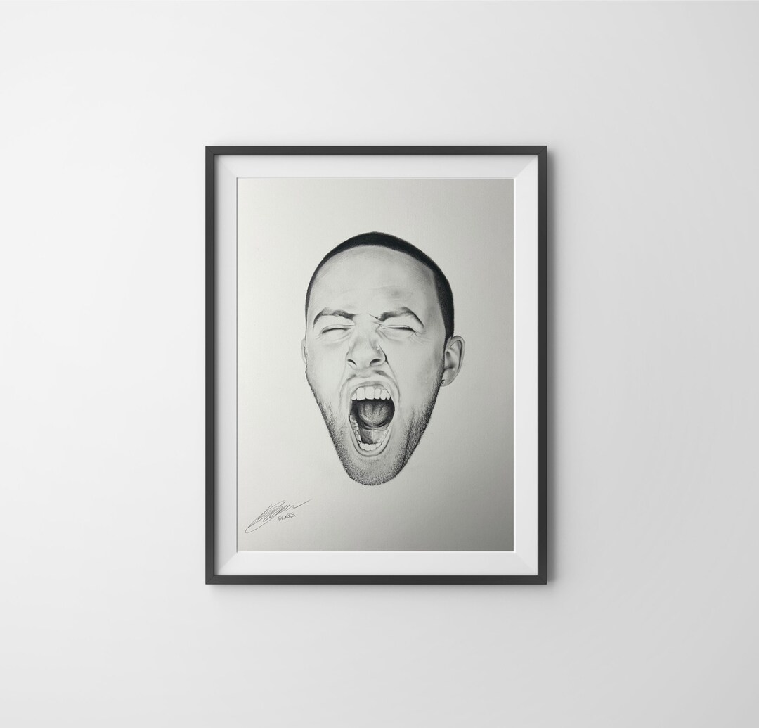 Original Mac Miller Drawing, Hand-drawn, Signed - Etsy