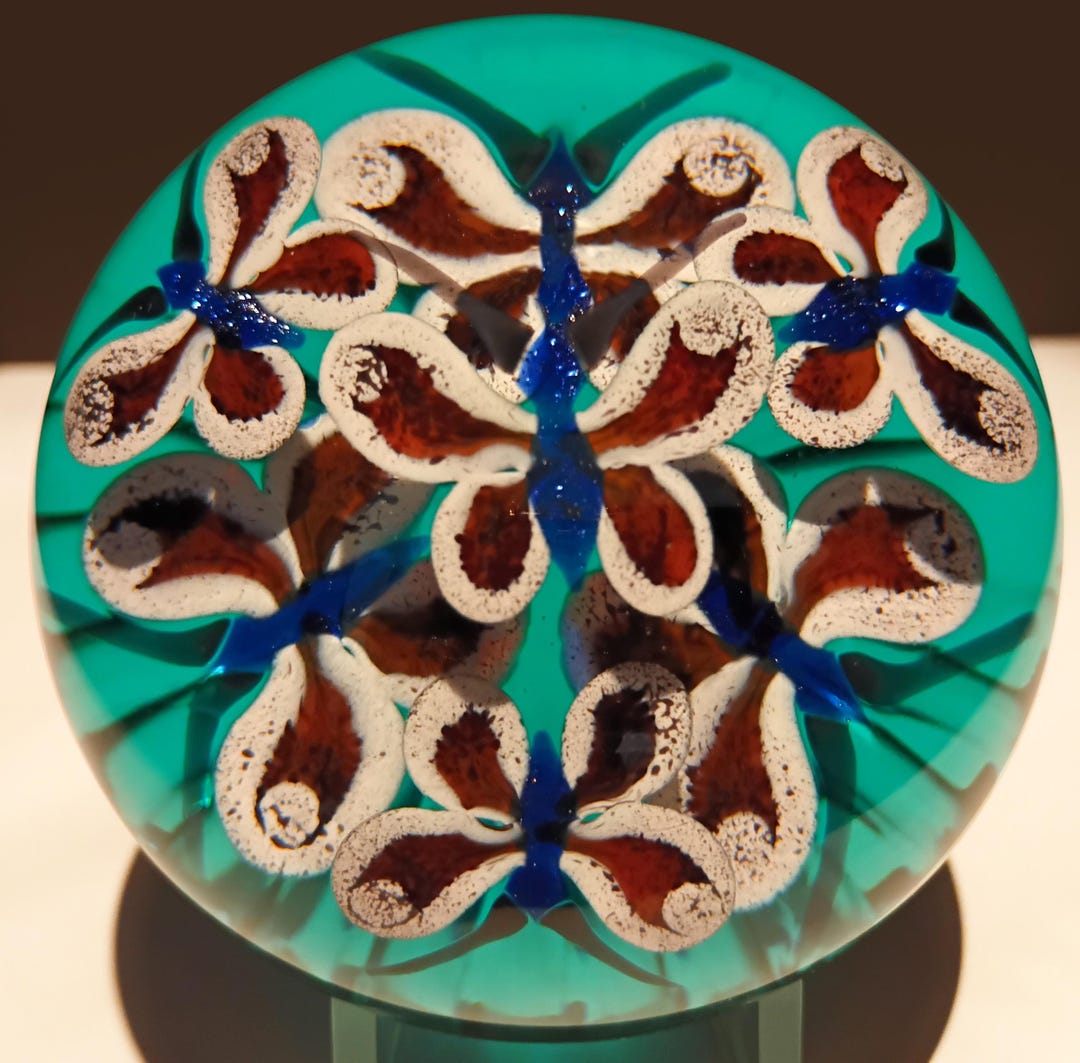 William Manson Compound Butterflies Paperweight - Etsy