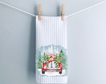 Winter Kitchen Towels-snowman Dish Towel Holiday Dish Towel Christmas ...