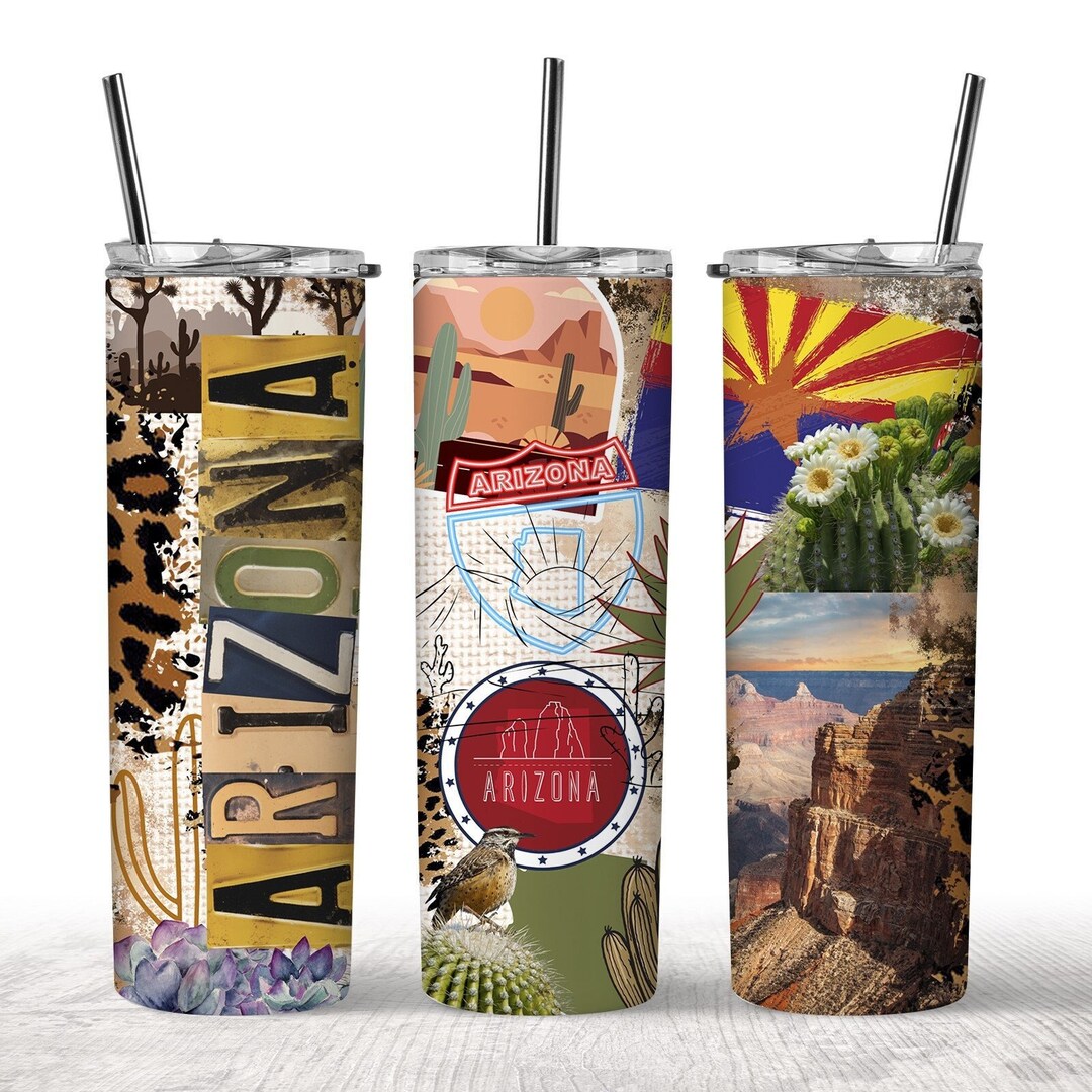 Arizona Tumbler, Arizona, US States, Travel, Tumblers, Gifts for Anyone ...