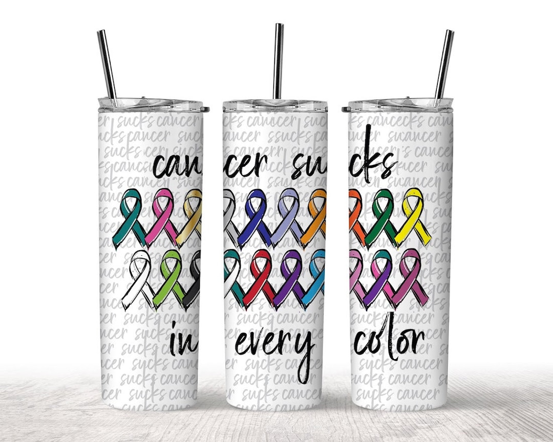 Cancer Sucks Tumbler, Cancer, Awareness, Gifts, Gifts for Survivors ...