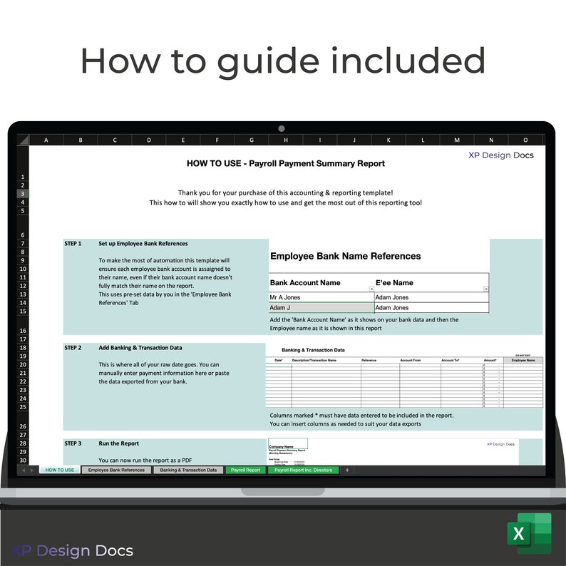 Finance Reporting Tools - Payroll Payment Summary Report - Etsy