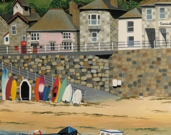 The Harbour, Mousehole, Cornwall Original, Digital Art Print - Etsy