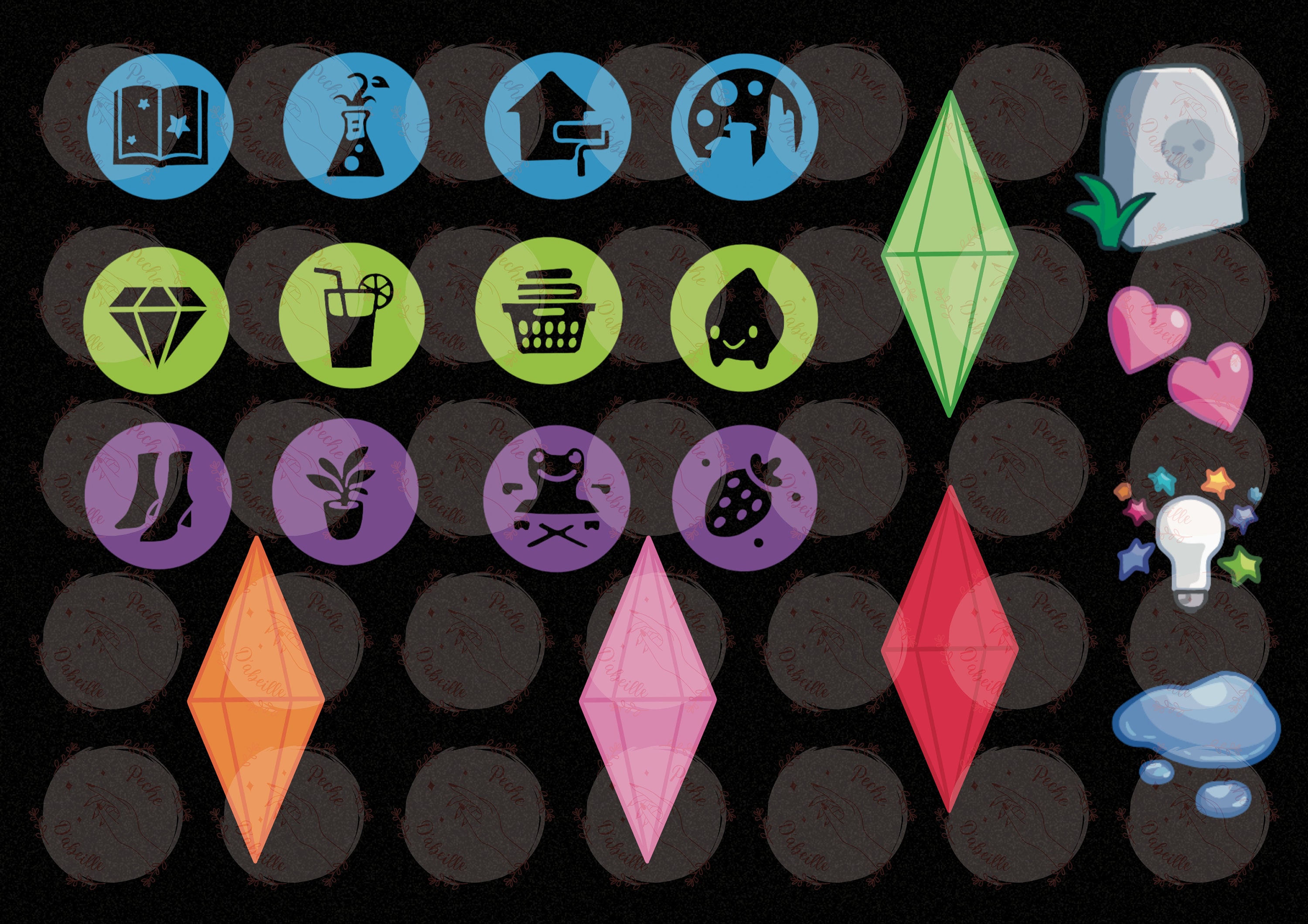 Sims 4 Icons Digital Download Bundle - Etsy