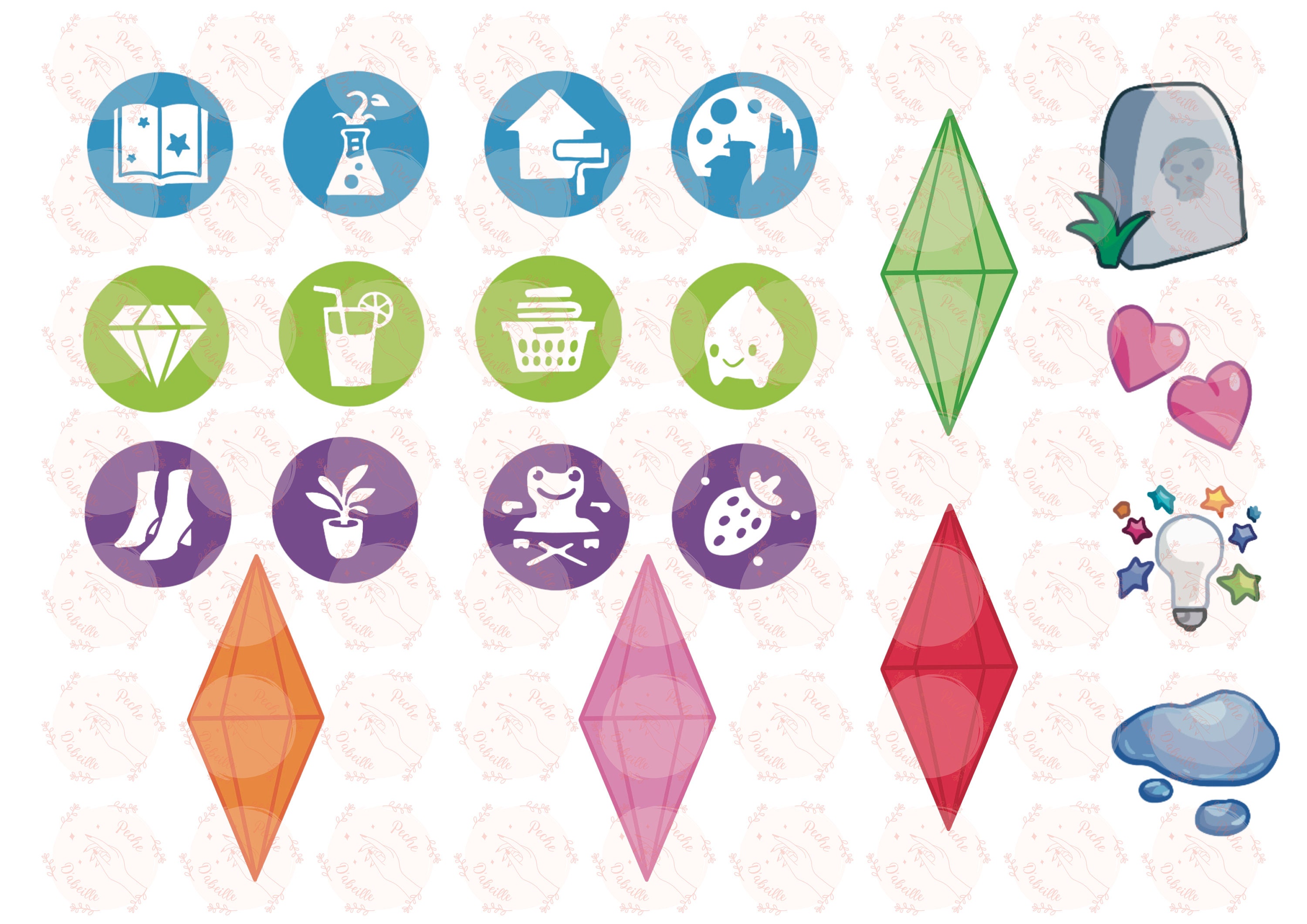 Sims 4 Icons Digital Download Bundle - Etsy
