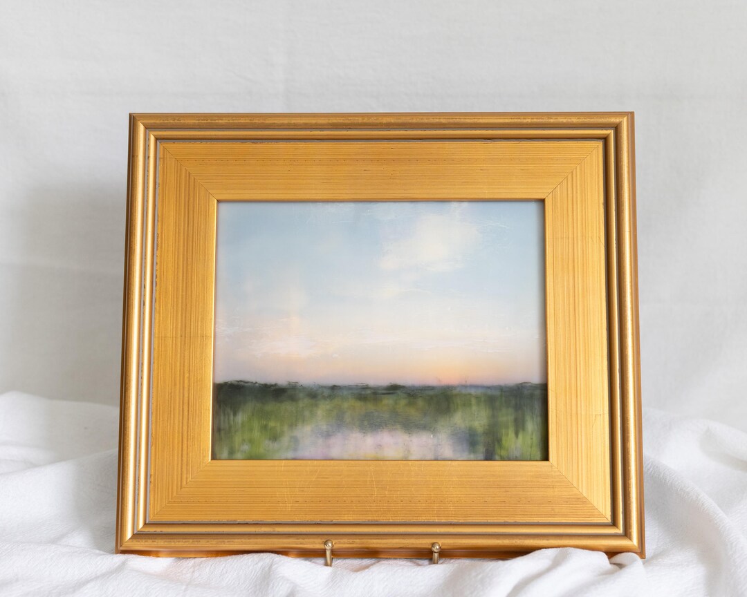 Framed Marsh Encaustic Painting | Lowcountry Art, Beach House Decor - Etsy