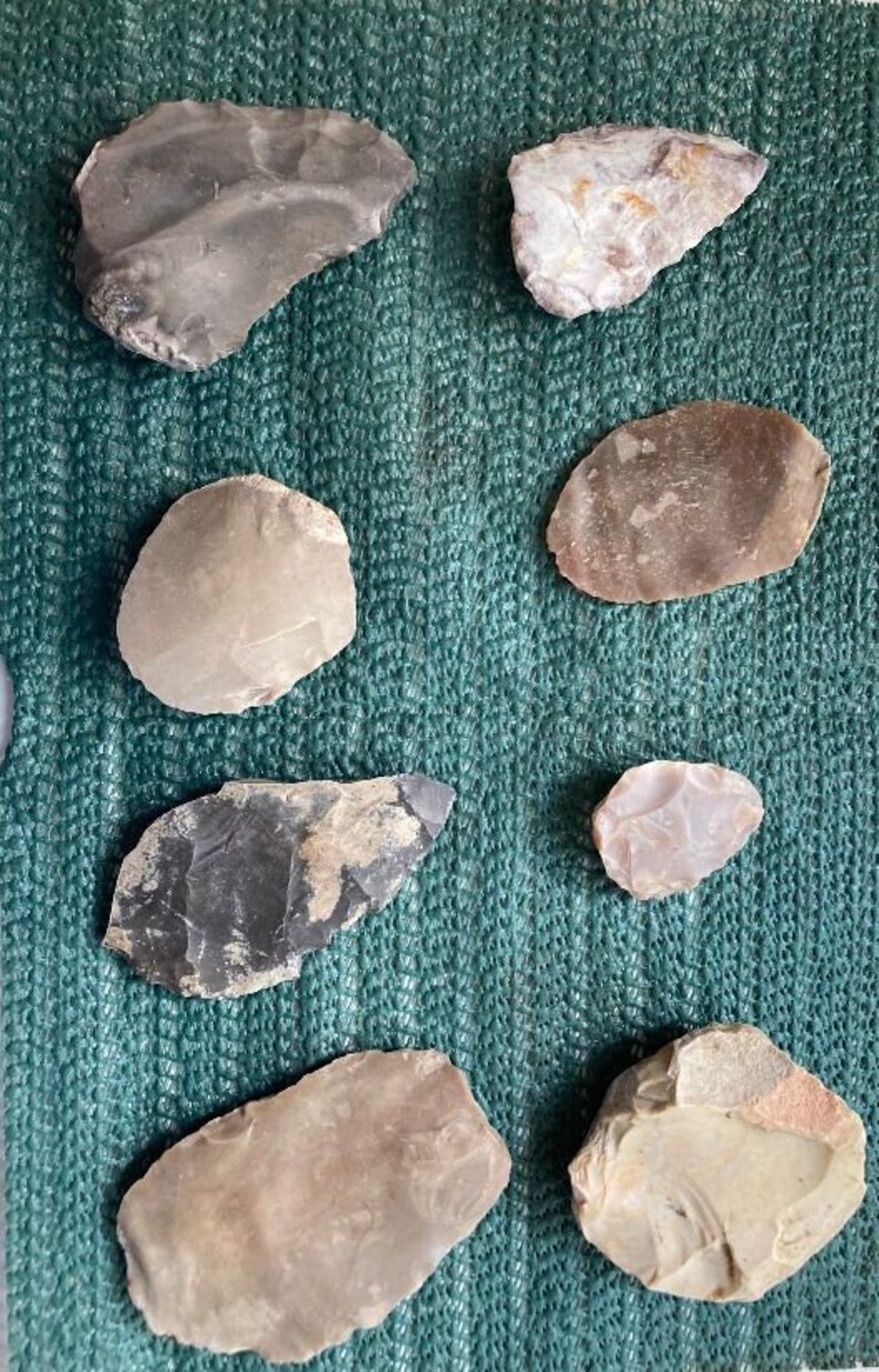 Group of 8 Ancient Stone Blades and Scrapers - Etsy